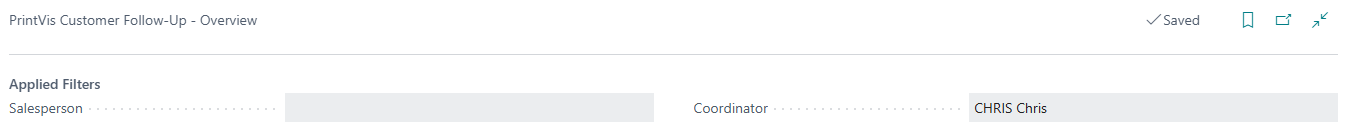 Customer follow-up - PrintVis Documentation